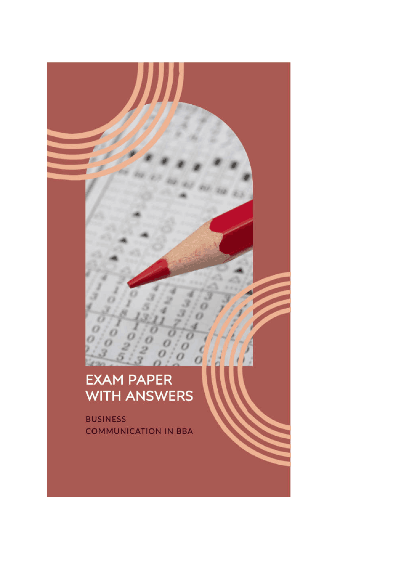 7. Exam Paper for Business Communication in BBA (With Answers) | Exams Effective Business ...