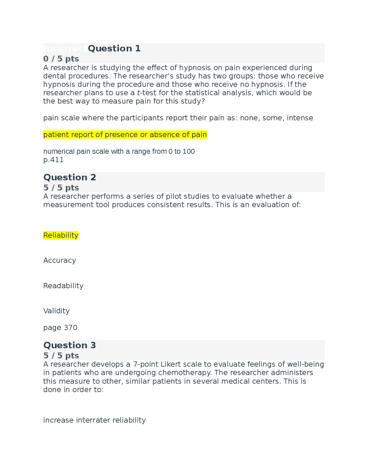 Nurs 5366 Nurs5366 Quiz 3 Exams Nursing Docsity