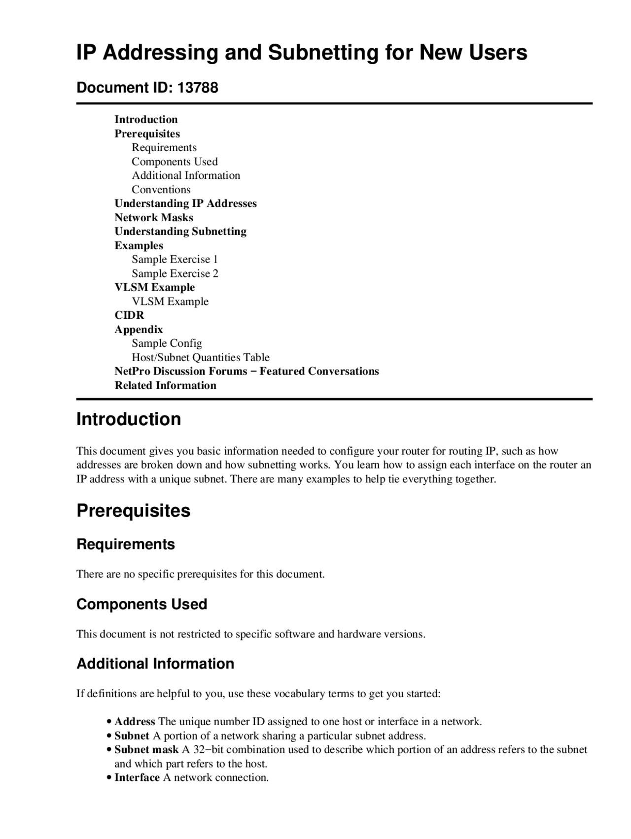 Ip-addressing-subnetting | Study Guides, Projects, Research Computer ...