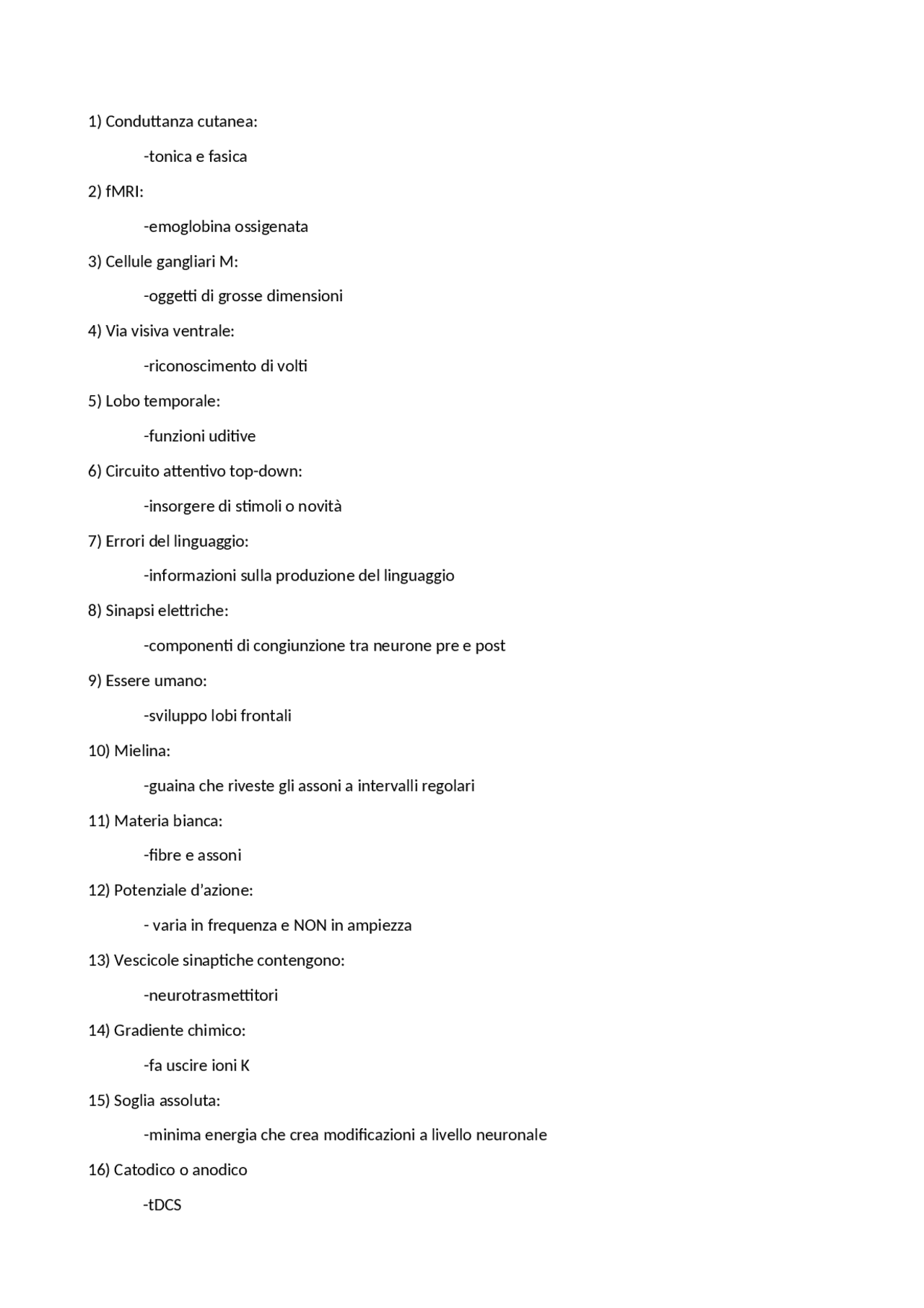 Possibili Domande Esame Sbobinature Di Psicobiologia Docsity