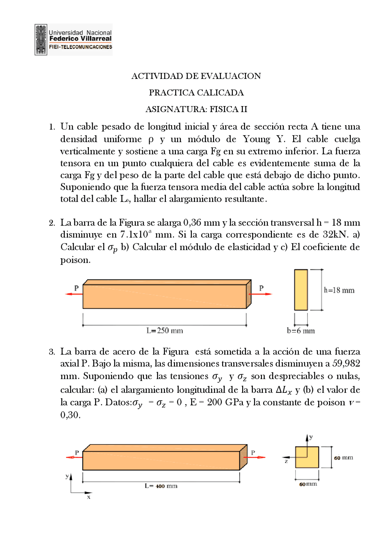 PRACTICA CALIFICADA DE FISICA II,CUMPLE CON TODOS LOS REQUISITOS Y BUSCAN UN DESARROLLO ...