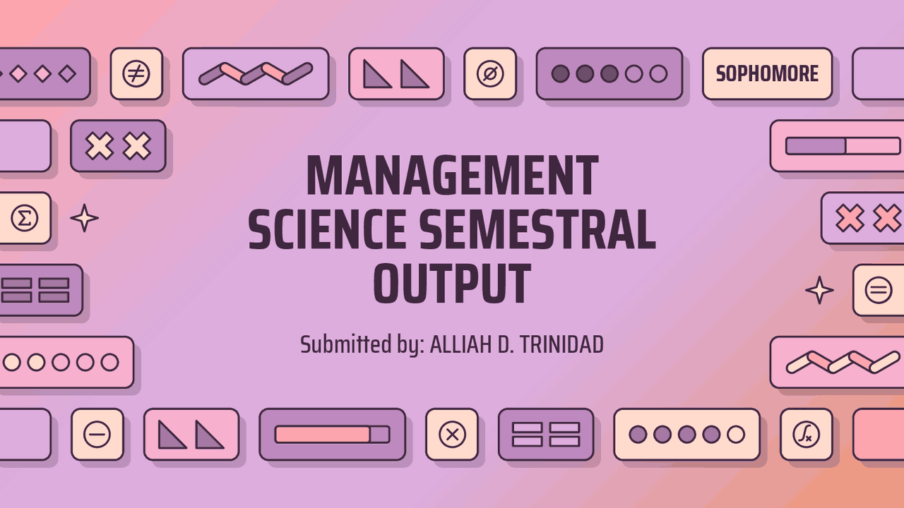 PowerPoint Presentation about Management Science | Slides Earth science | Docsity