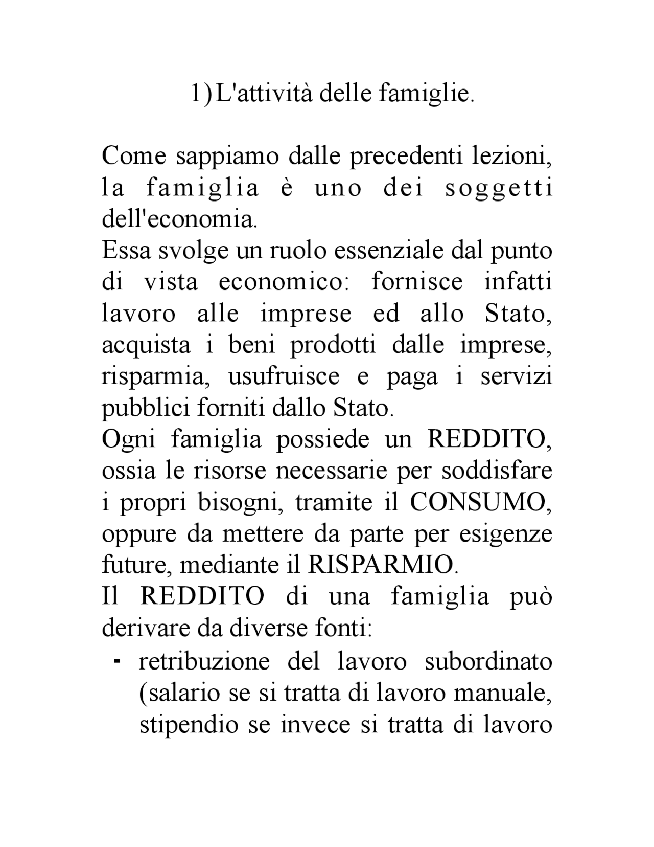 Attività Delle Famiglie Schemi E Mappe Concettuali Di Diritto