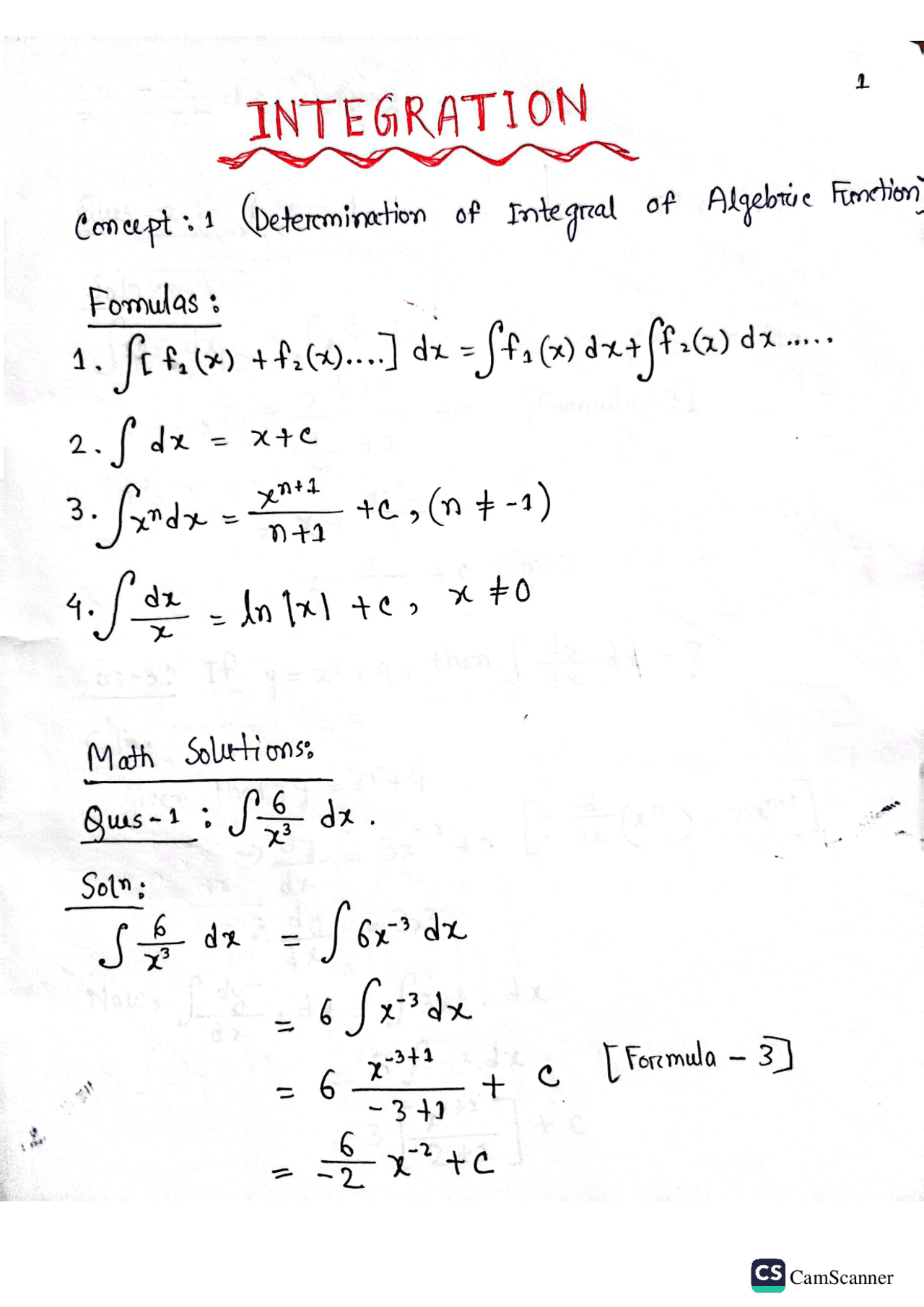 Math Formulas and Solutions | Exercises Mathematics | Docsity