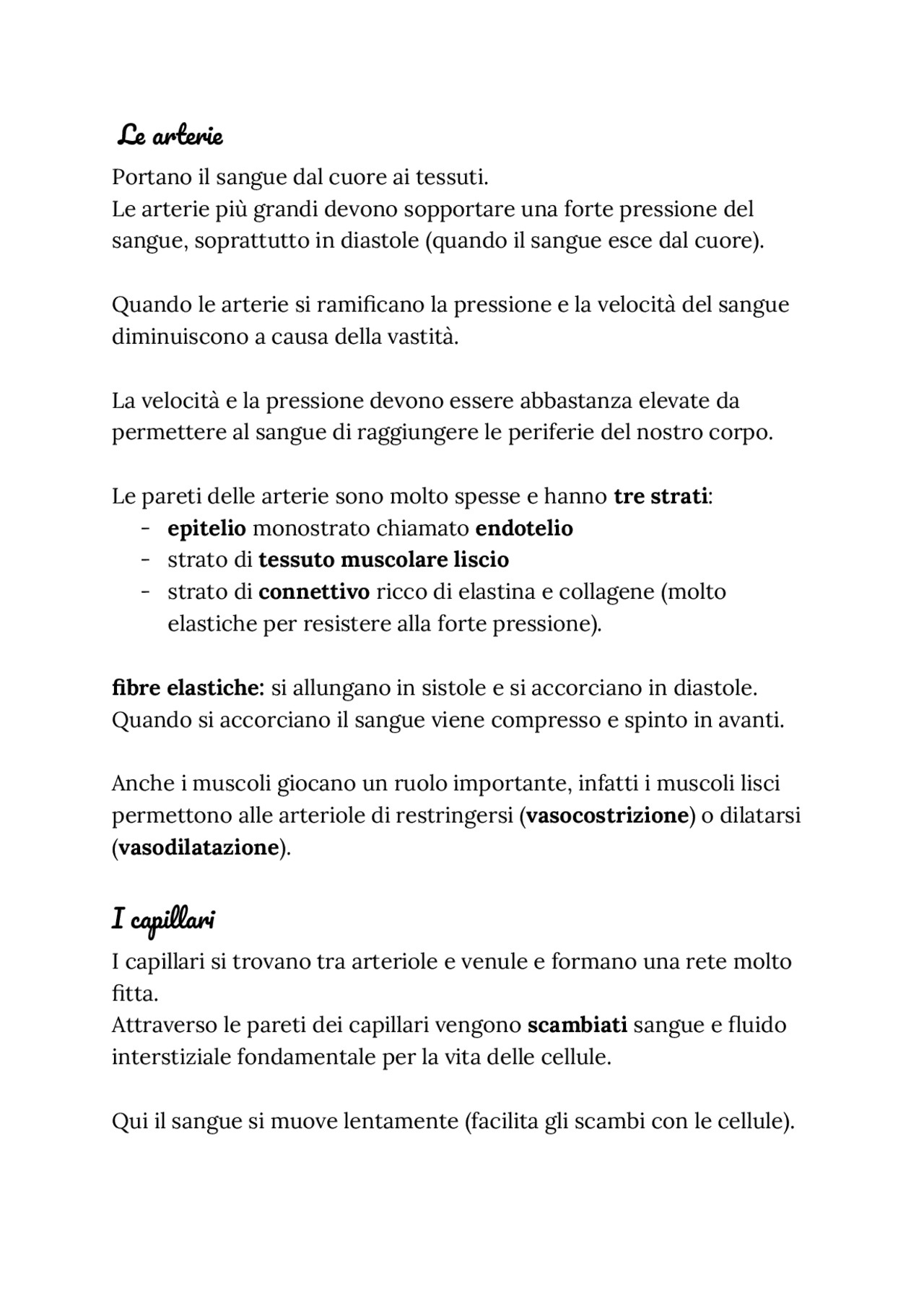 Apparato Circolatorio E Sangue Schemi E Mappe Concettuali Di Biologia