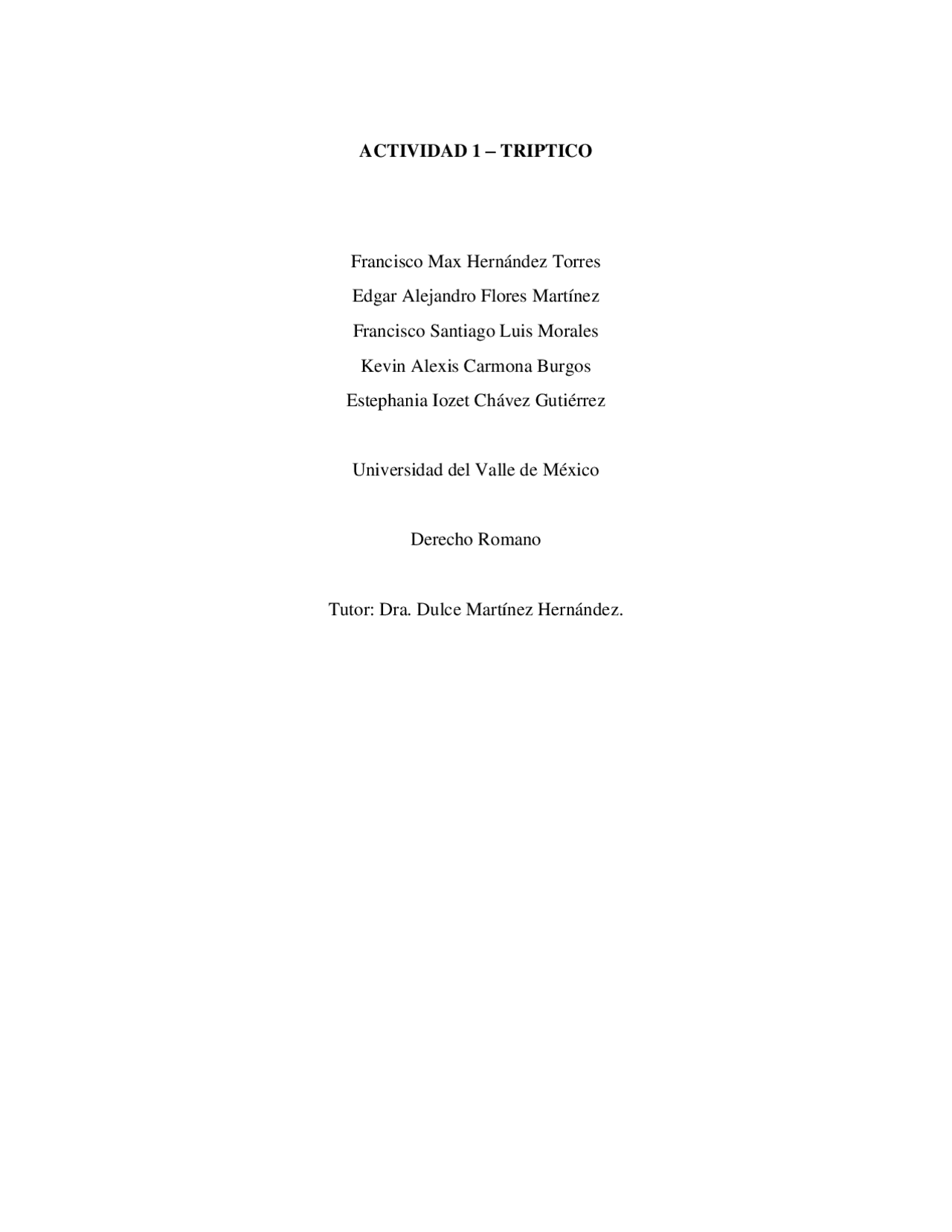 Actividad 1 Derecho Romano Ejercicios De Derecho Romano Docsity
