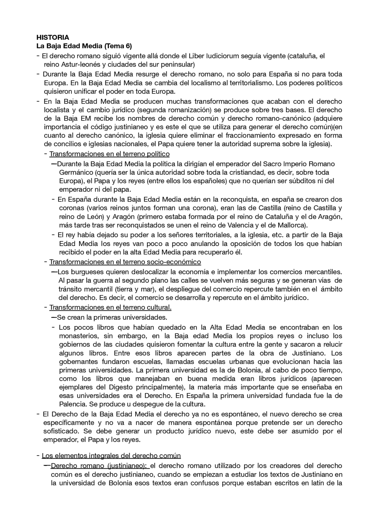 La Baja Edad Media: Derecho Romano, Derecho Común y Derecho Canónico en ...