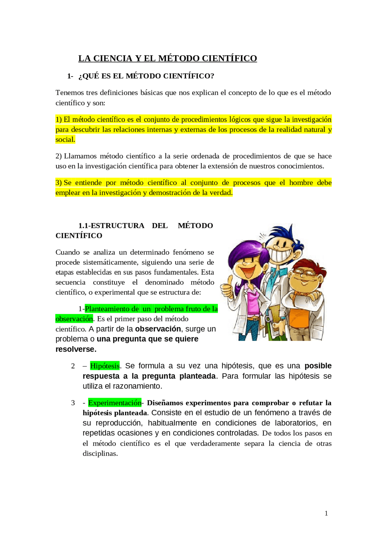 Experimentos Del Método Científico