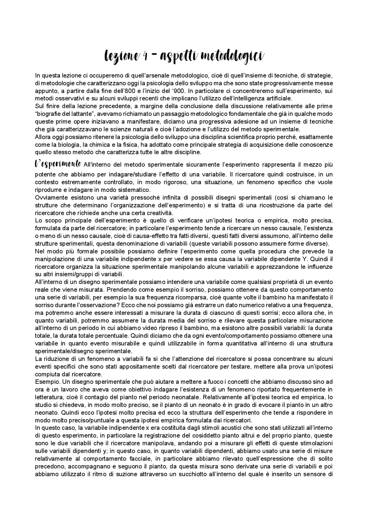 Sbobina lezione 4 – Dondi a.a. 2020/2021 | Sbobinature di Psicologia ...