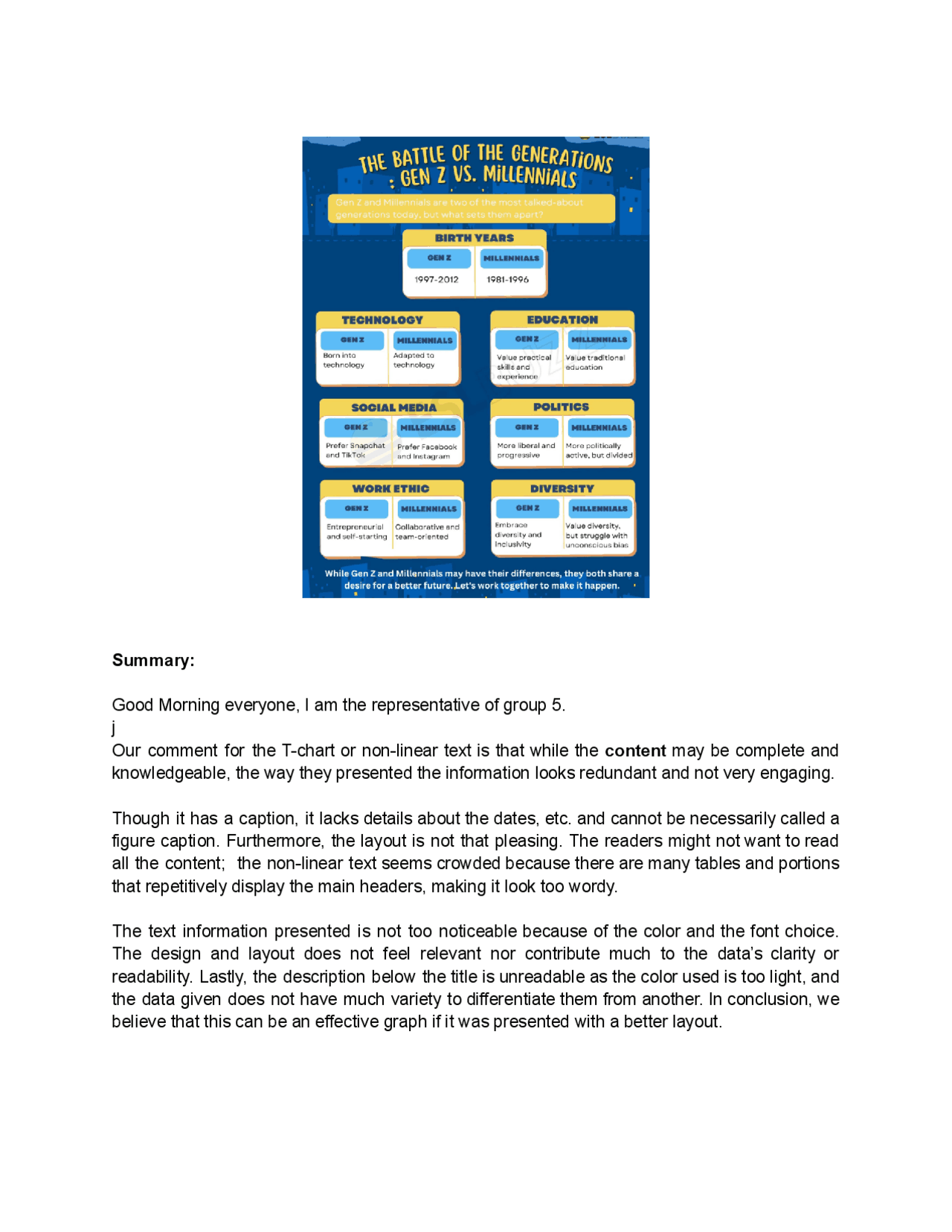 Non Linear Text Analysis Interpretation Summaries English Docsity