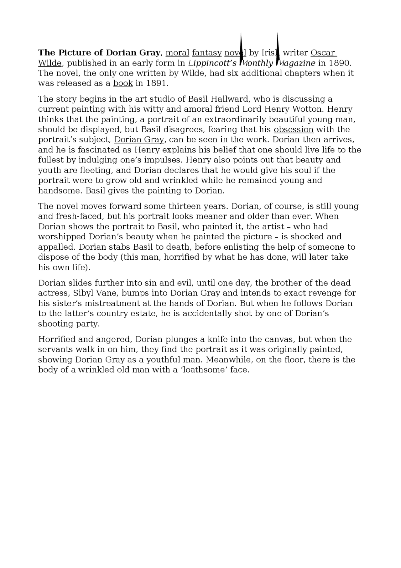 The picture of Dorian gray | Guide, Progetti e Ricerche di Inglese ...