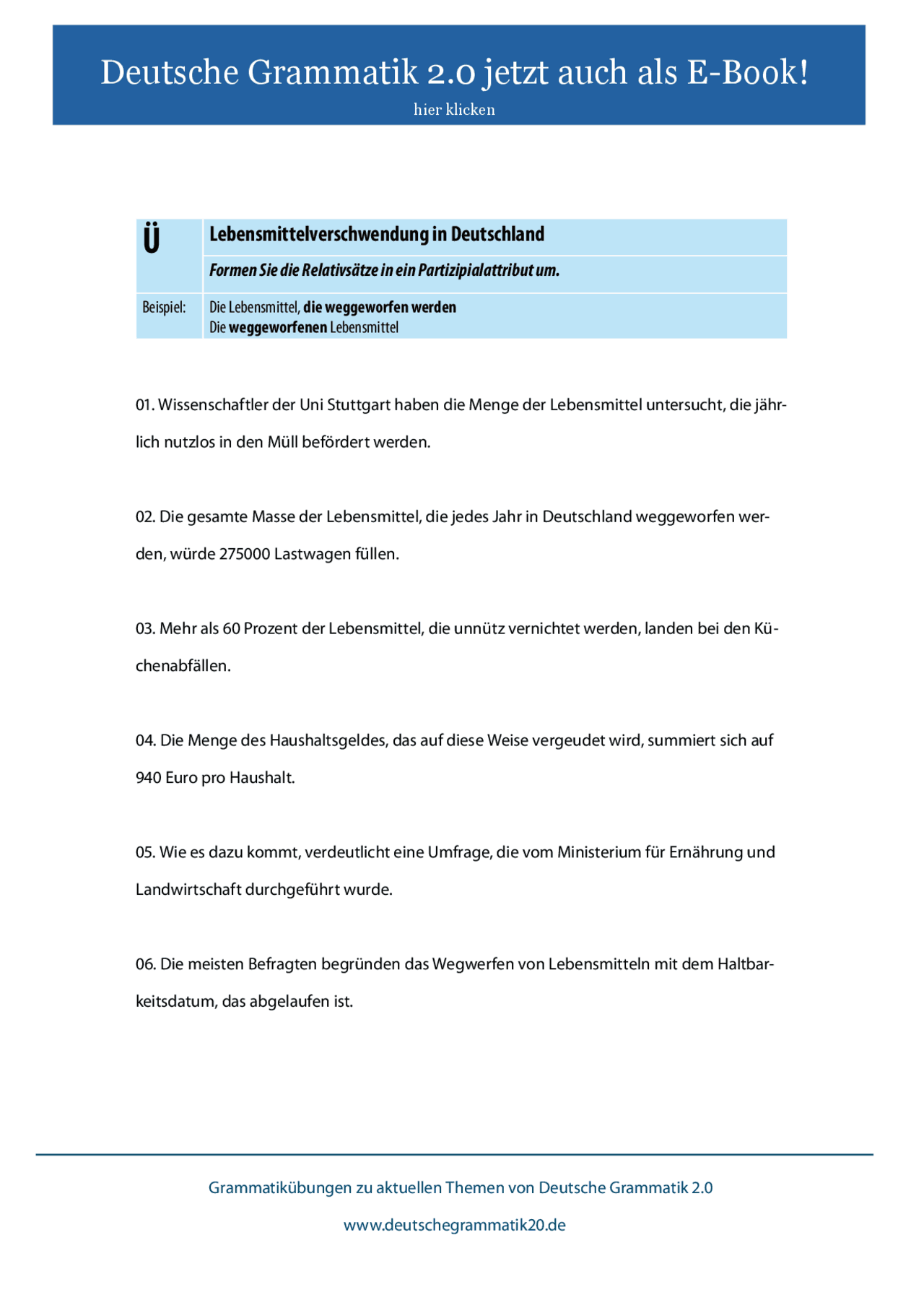 esercizi di Grammatica tedesca | Schemi e mappe concettuali di Lingua Tedesca | Docsity