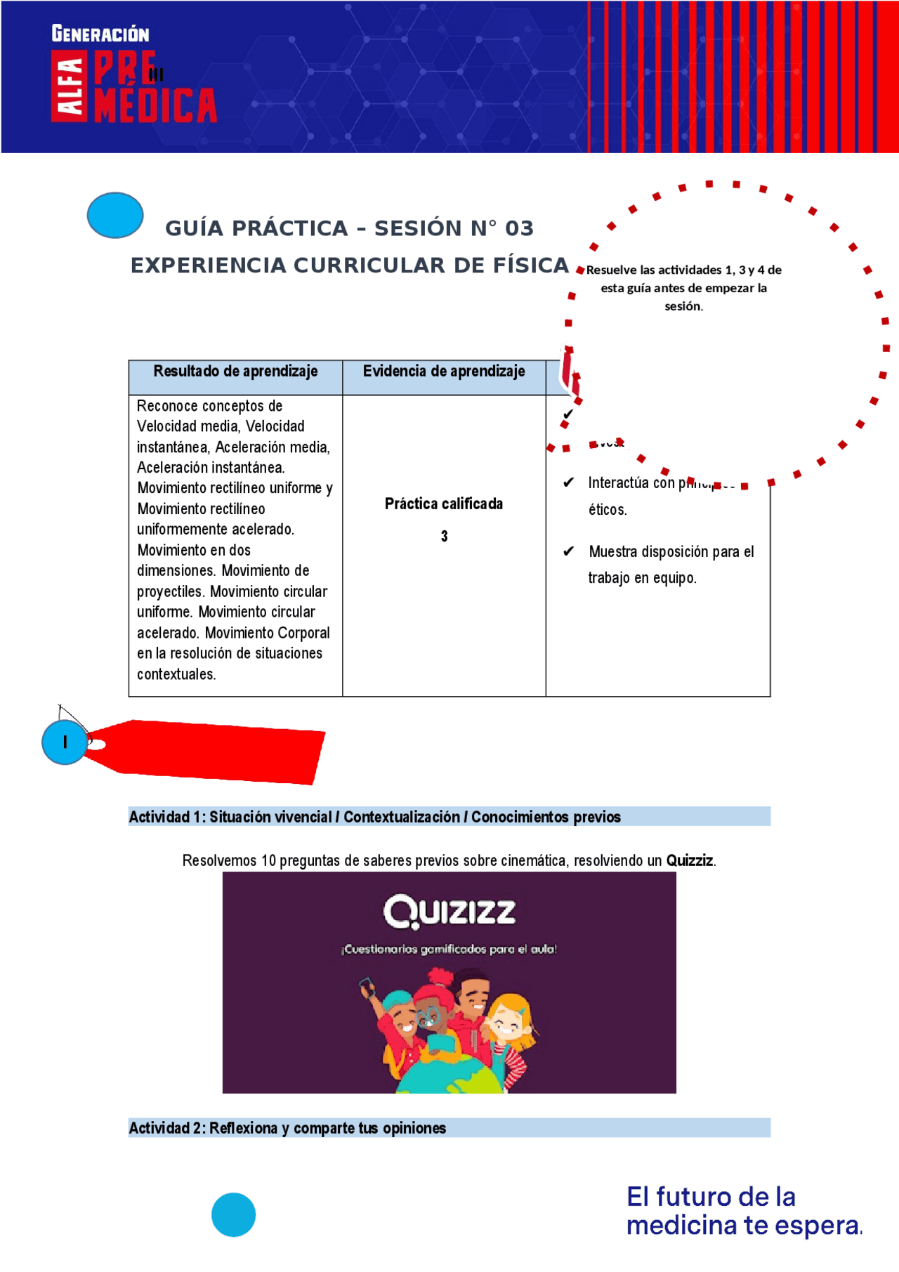 Practica fisica DE BG | Exámenes de Biología | Docsity