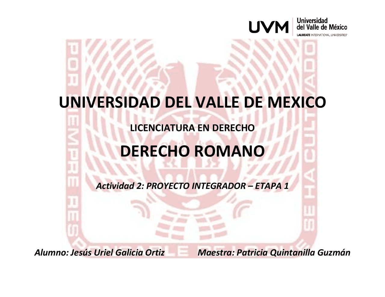 Conceptos del Derecho Romano: Comparación con el Código Civil Federal ...