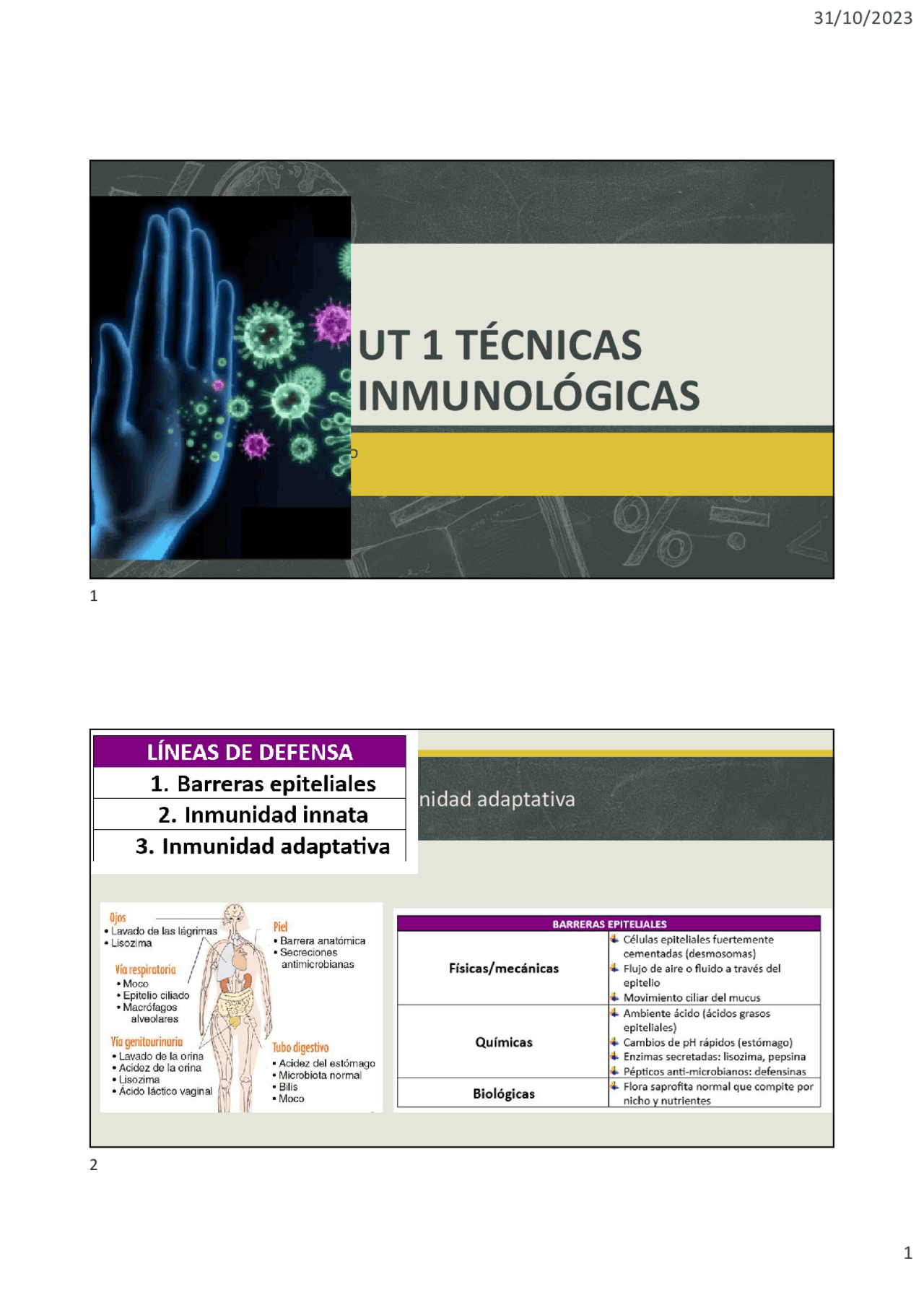 Técnicas Inmunológicas | Tesis de Bioquímica | Docsity