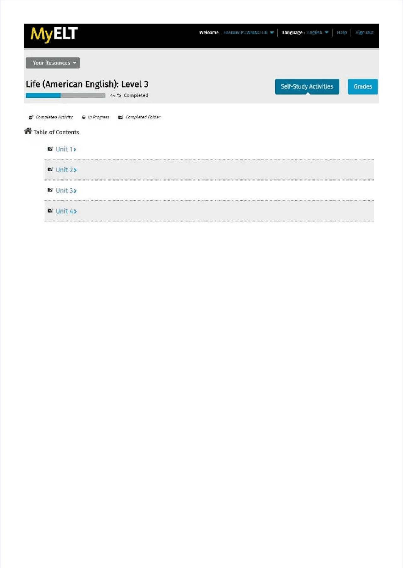 My Elt-Unit 4 exercises | Ejercicios de Idioma Inglés | Docsity