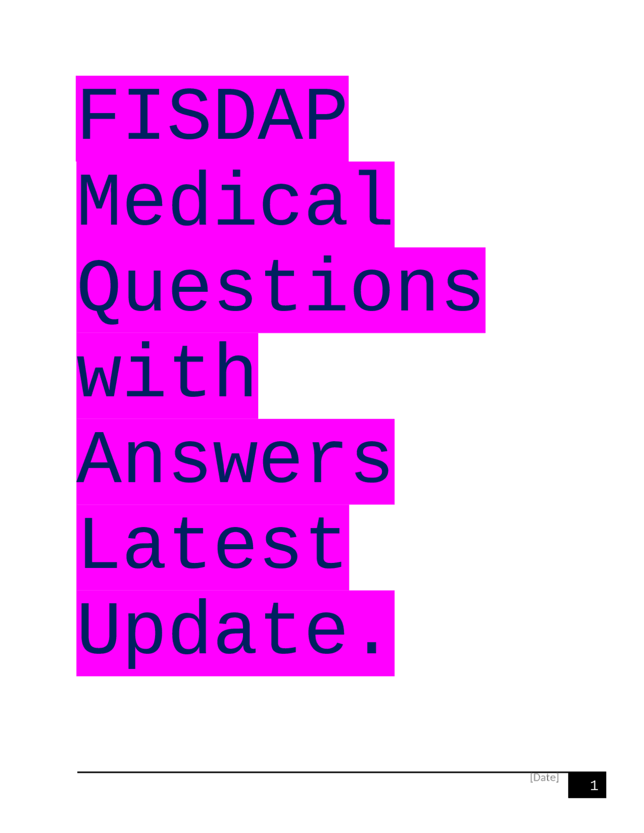 FISDAP Medical Questions with Answers Latest Update. | Exams Nursing ...