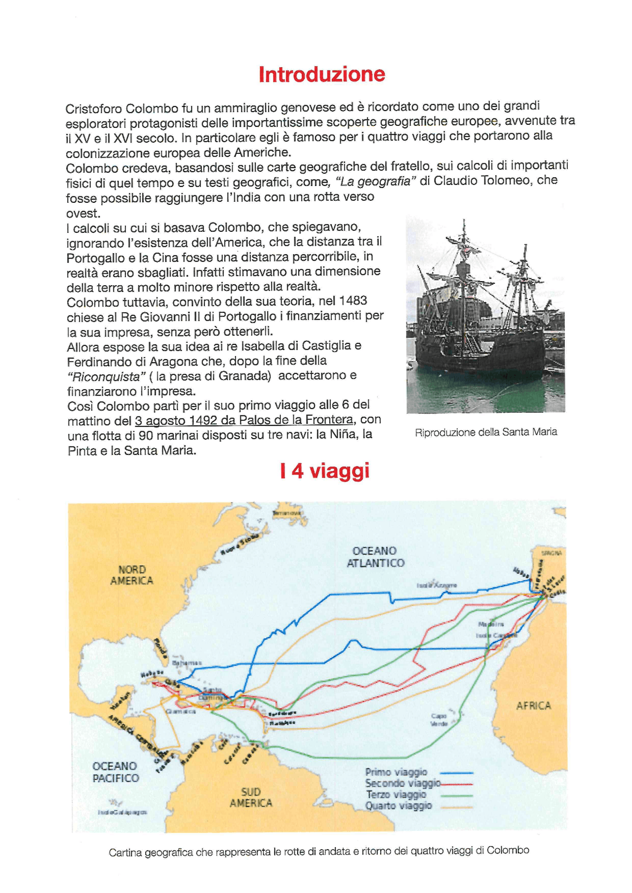 Quattro Viaggi Di Cristoforo Colombo Rome Colonizzazione Di Un Nuovo