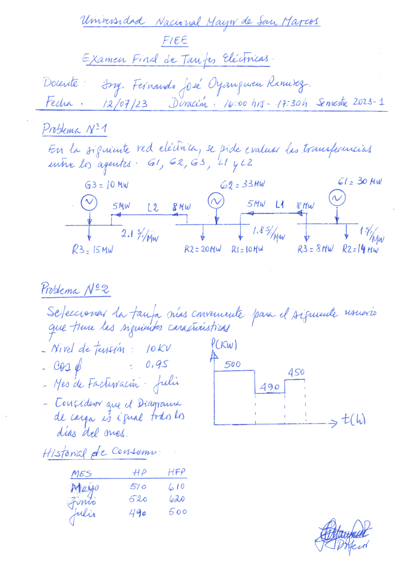Examen de Física Eléctrica | Exámenes de Ingenieria Eléctrica | Docsity