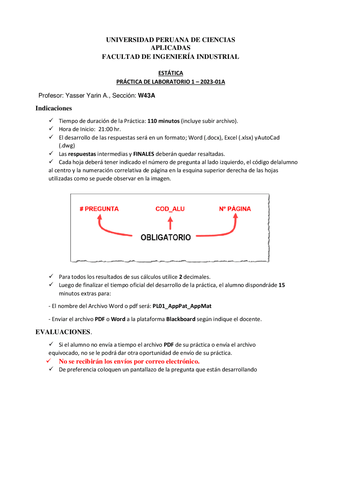 estatica pc1 preguntas | Exámenes de Estática | Docsity