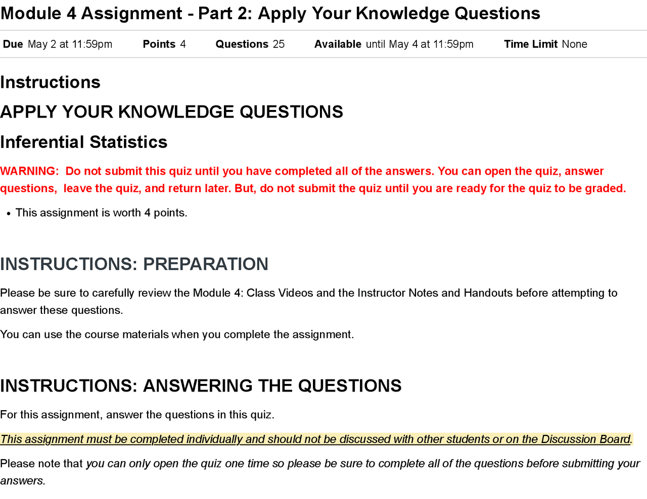 MATH 110 Module 4 Assignment - Part 2 Apply Your Knowledge Questions 2023/24 | Exams Mathematics ...