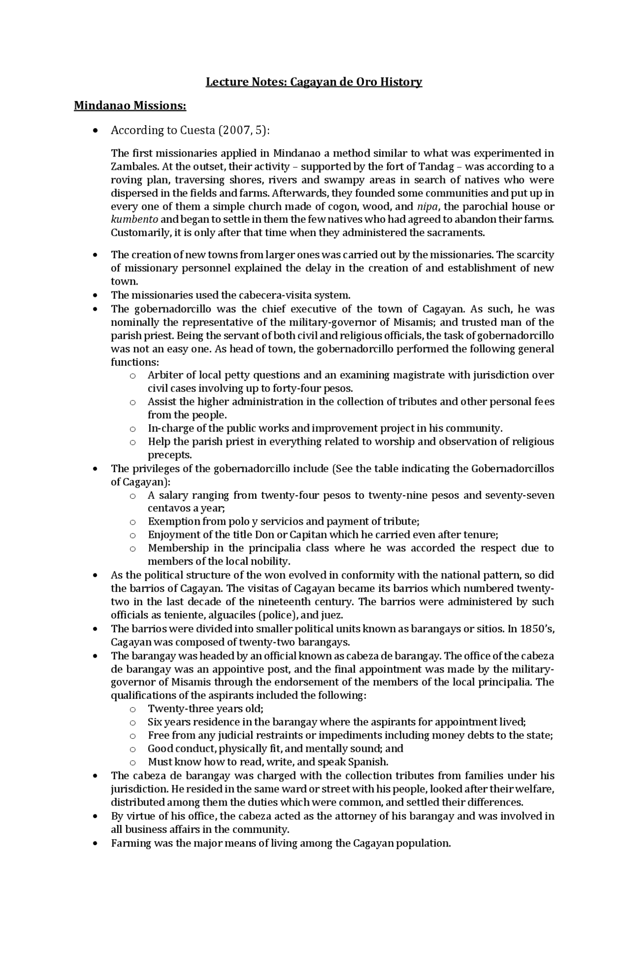 RPH Lecture Notes about CDO | Schemes and Mind Maps History | Docsity