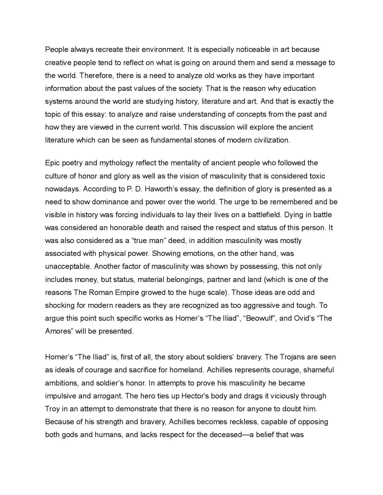 Mythology & epic poetry as reflection of cultural values of Ancient ...