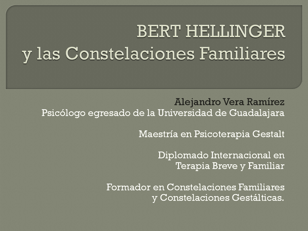 La terapia de Bert Hellinger | Guías, Proyectos, Investigaciones de ...