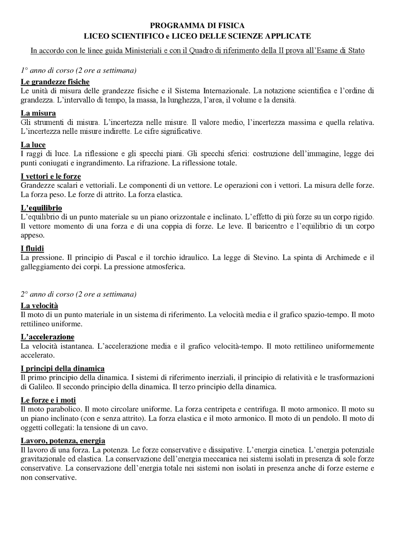 Programma completo è molto completo | Temi di Matematica | Docsity