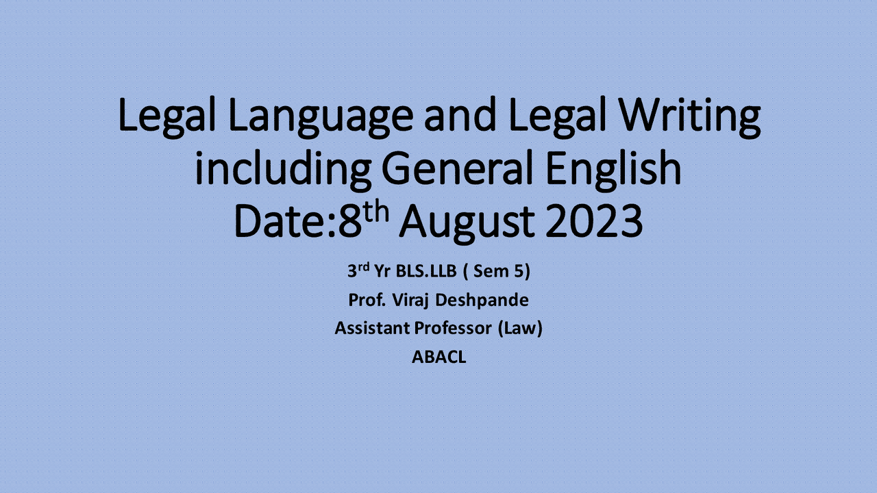 legal language notes | Lecture notes Law | Docsity legal language notes | Lecture notes Law | Docsity
