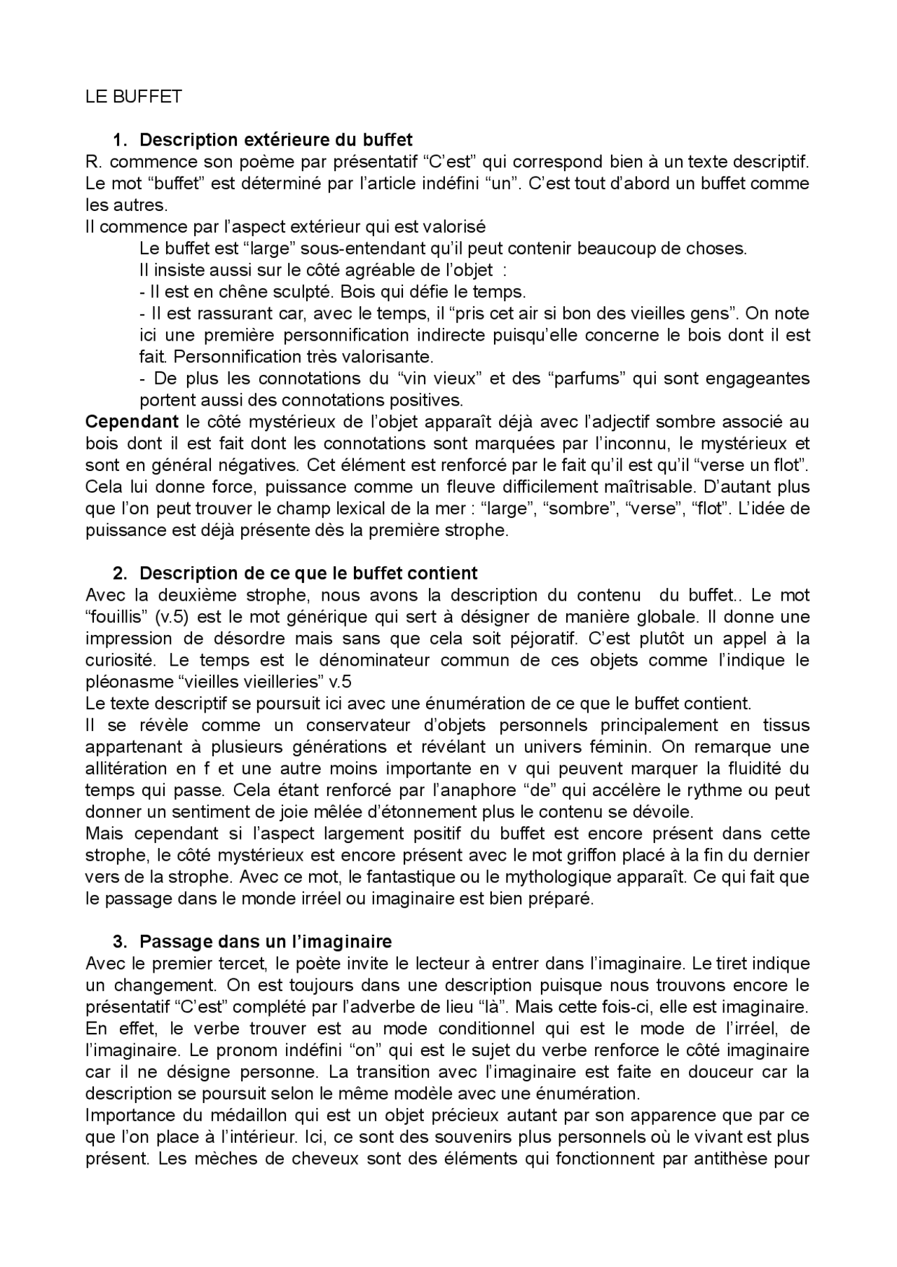 Sudy of Le Buffet - Arthur Rimbaud | Cheat Sheet Law | Docsity