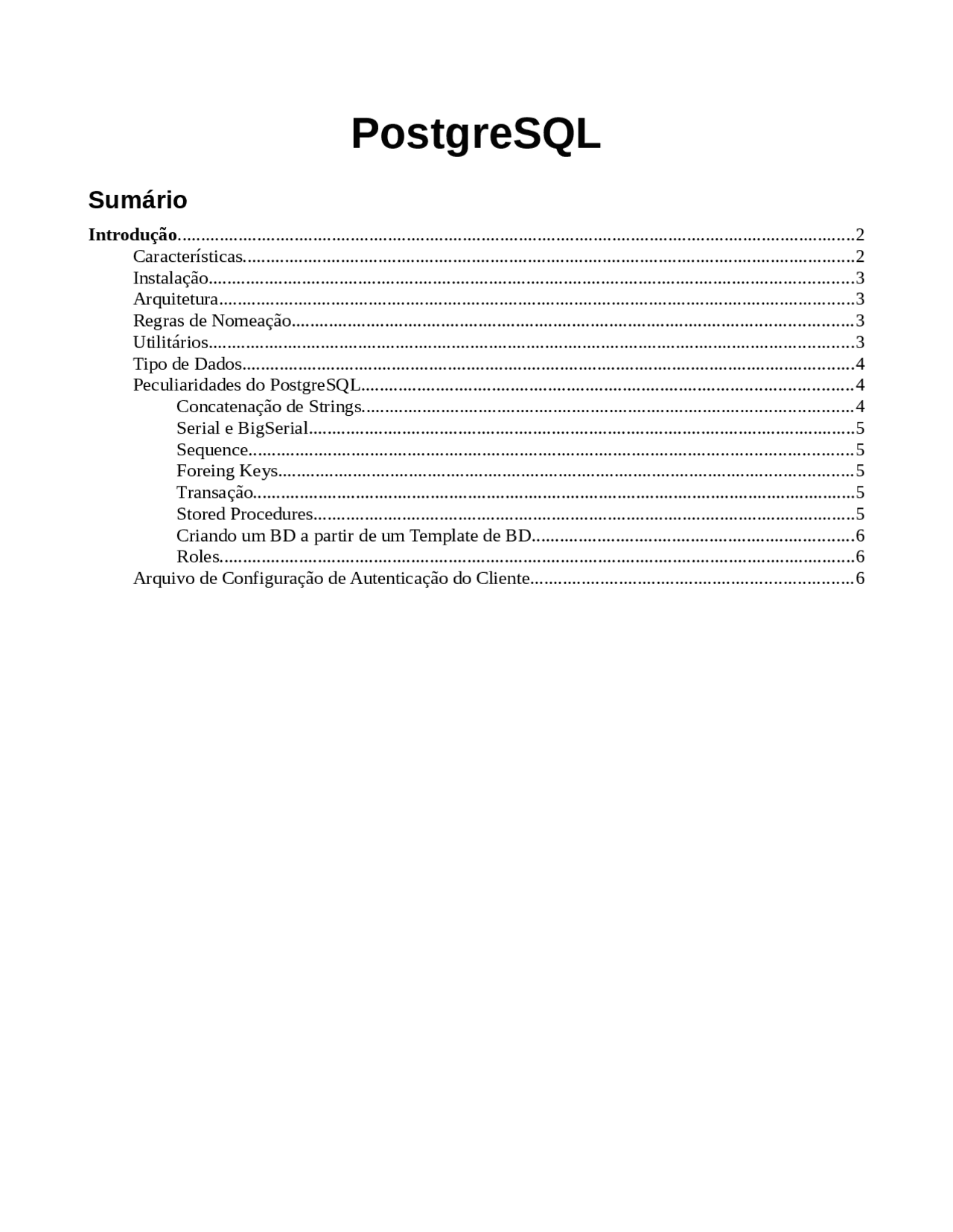 Conceitos básicos sobre Postgresql | Resumos Bancos de Dados ...