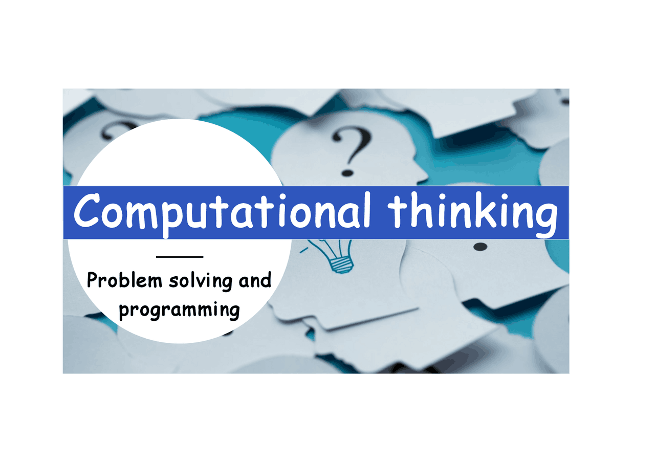 Introduction To Computational Thinking And Design Thinking Schemes And Mind Maps Java