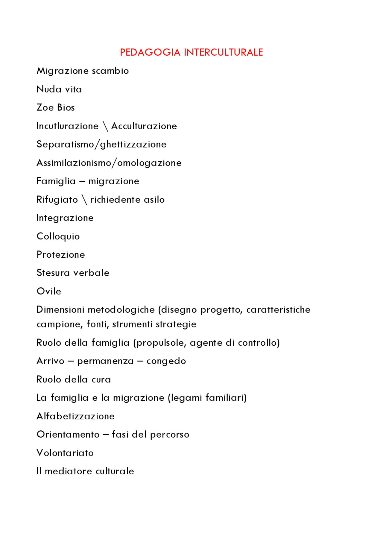Mappa Concettuale Pedagogia interculturale DSA | Schemi e mappe ...