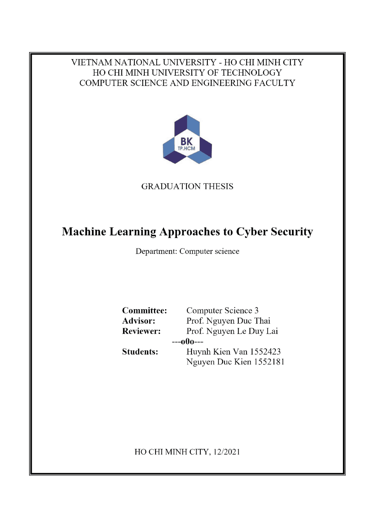 Machine learning approaches to cyber security | Essays (university ...