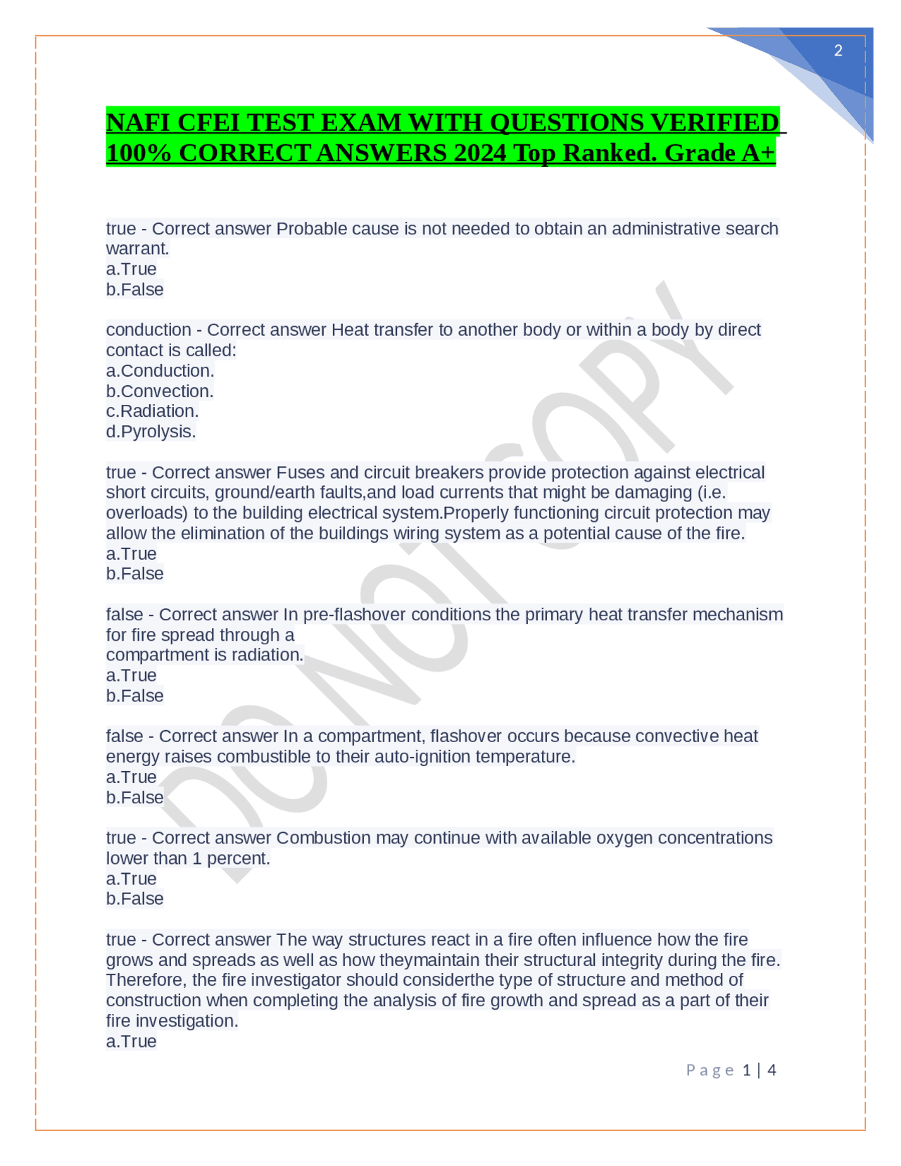 NAFI CFEI TEST EXAM WITH QUESTIONS VERIFIED 100% CORRECT ANSWERS 2024 ...