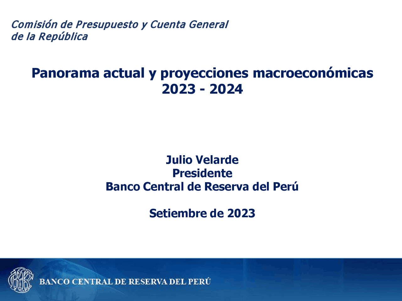 Perspectivas Macroeconómicas 2023-2024 en Perú: Inflación, Finanzas y Política Monetaria ...