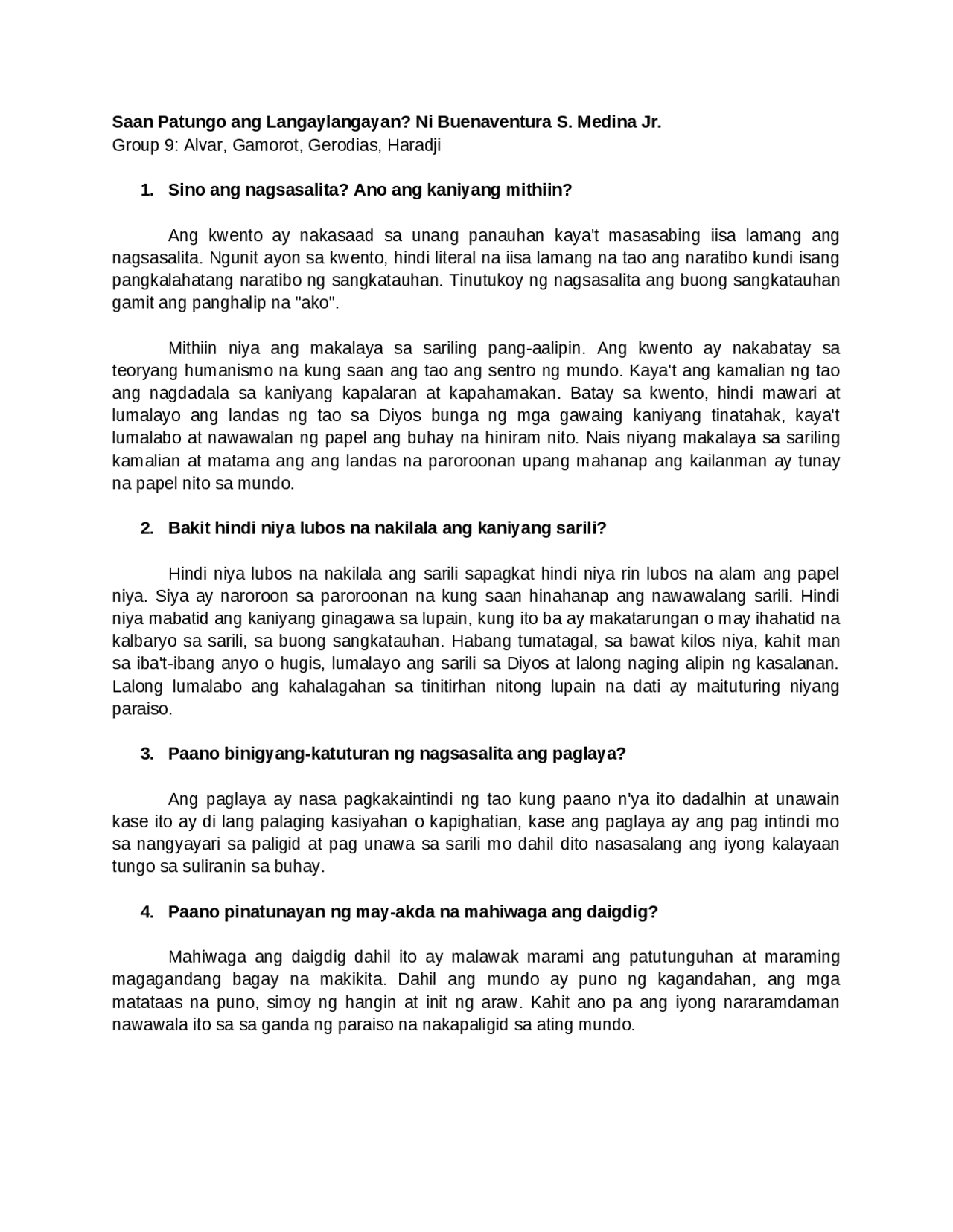 filipino sa piling larang | Schemes and Mind Maps Mathematics | Docsity