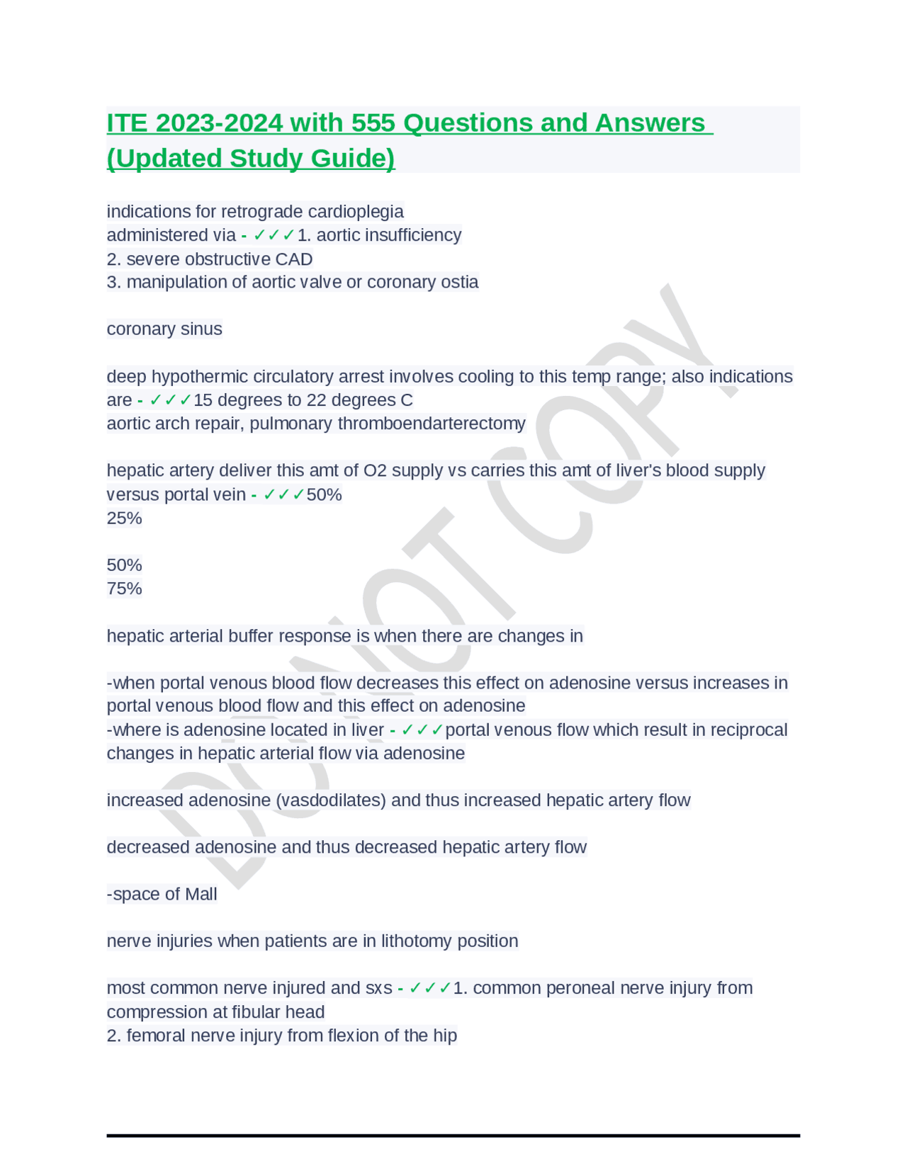 ITE 2023-2024 with 555 Questions and Answers (Updated Study Guide ...