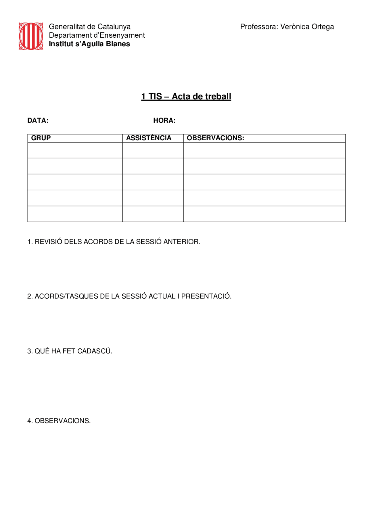 Acta de seguimiento Integración social | Exámenes de Tecnologías de la ...