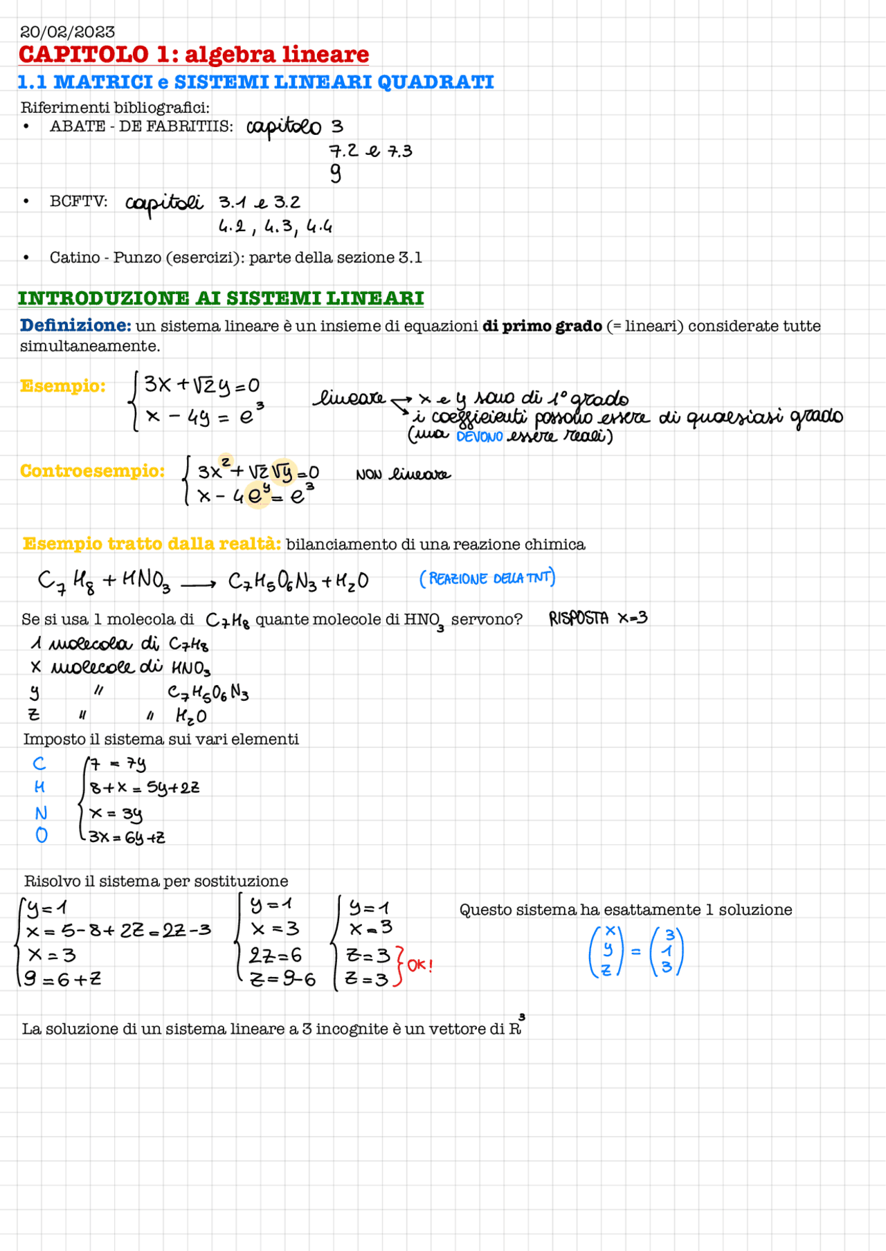 Algebra Lineare (A.A.2022\2023) - Noris Benedetta (POLIMI) | Appunti di ...
