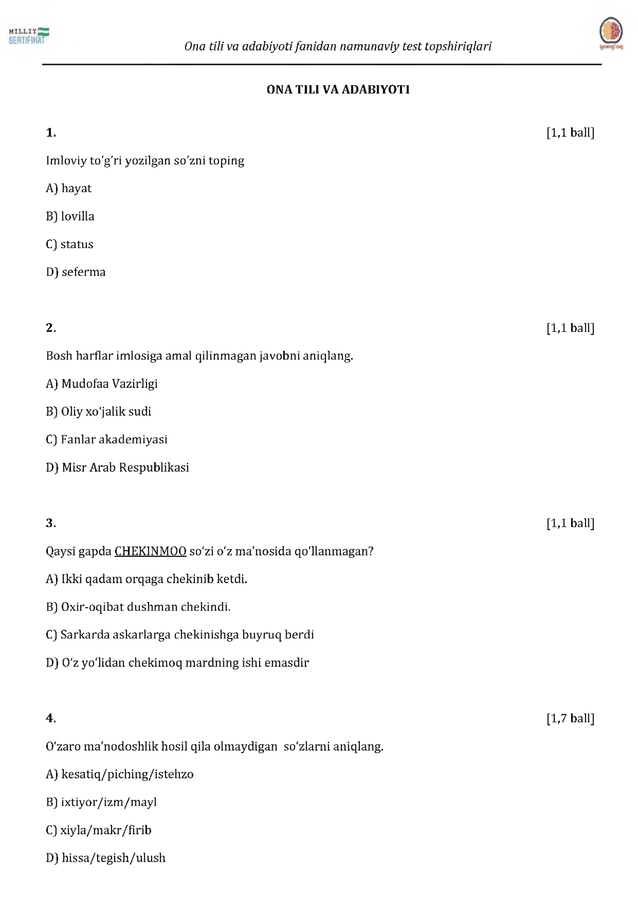 Turkish language with multiple choice quetion | Quizzes Turkish ...