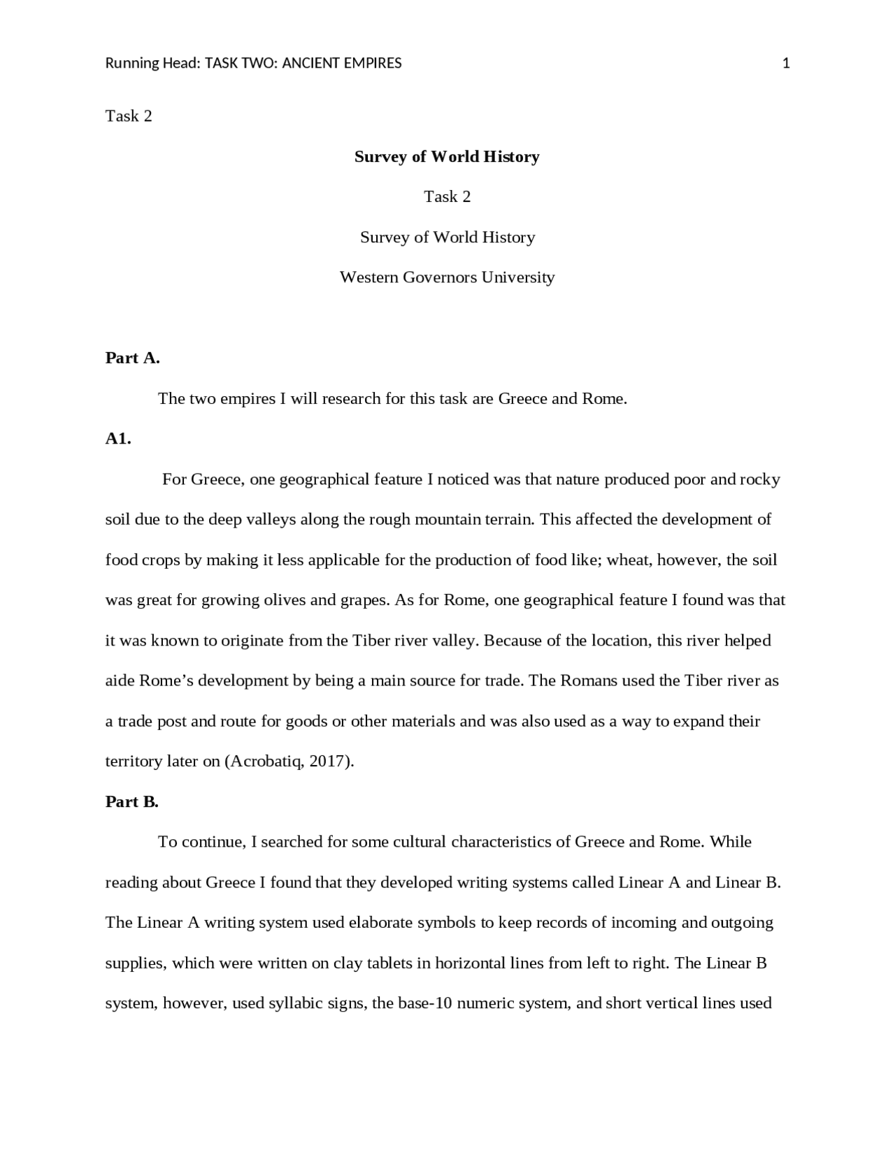 Geographical and Cultural Characteristics of Ancient Greece and Rome ...