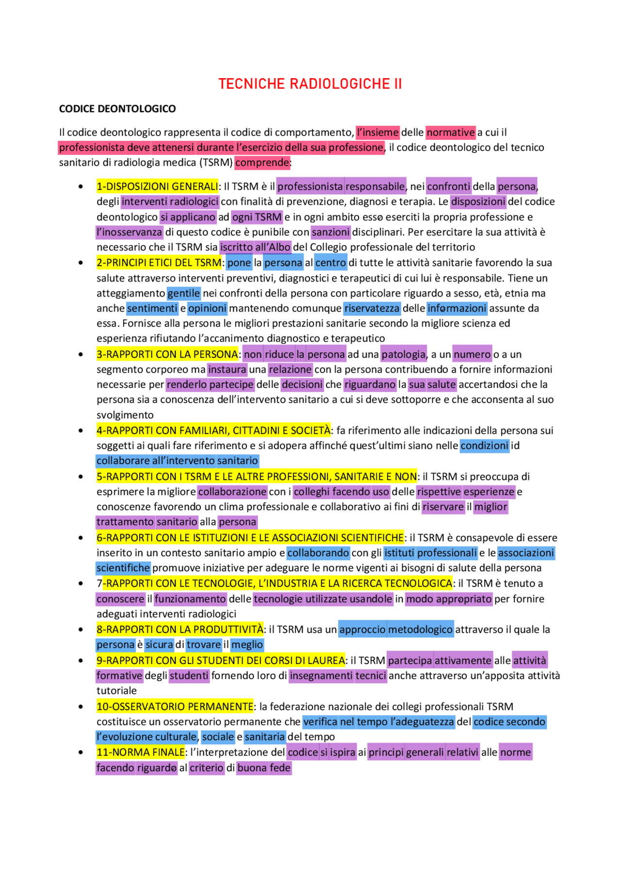 Tecniche Radiologiche II De Chellis | Dispense di Radiologia | Docsity