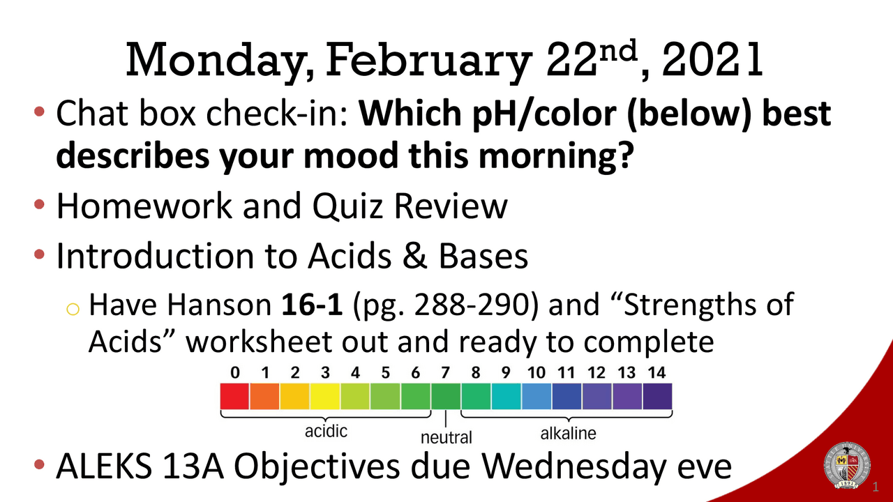 Acids and Bases: Properties, pH Scale, and Equilibrium Constants ...