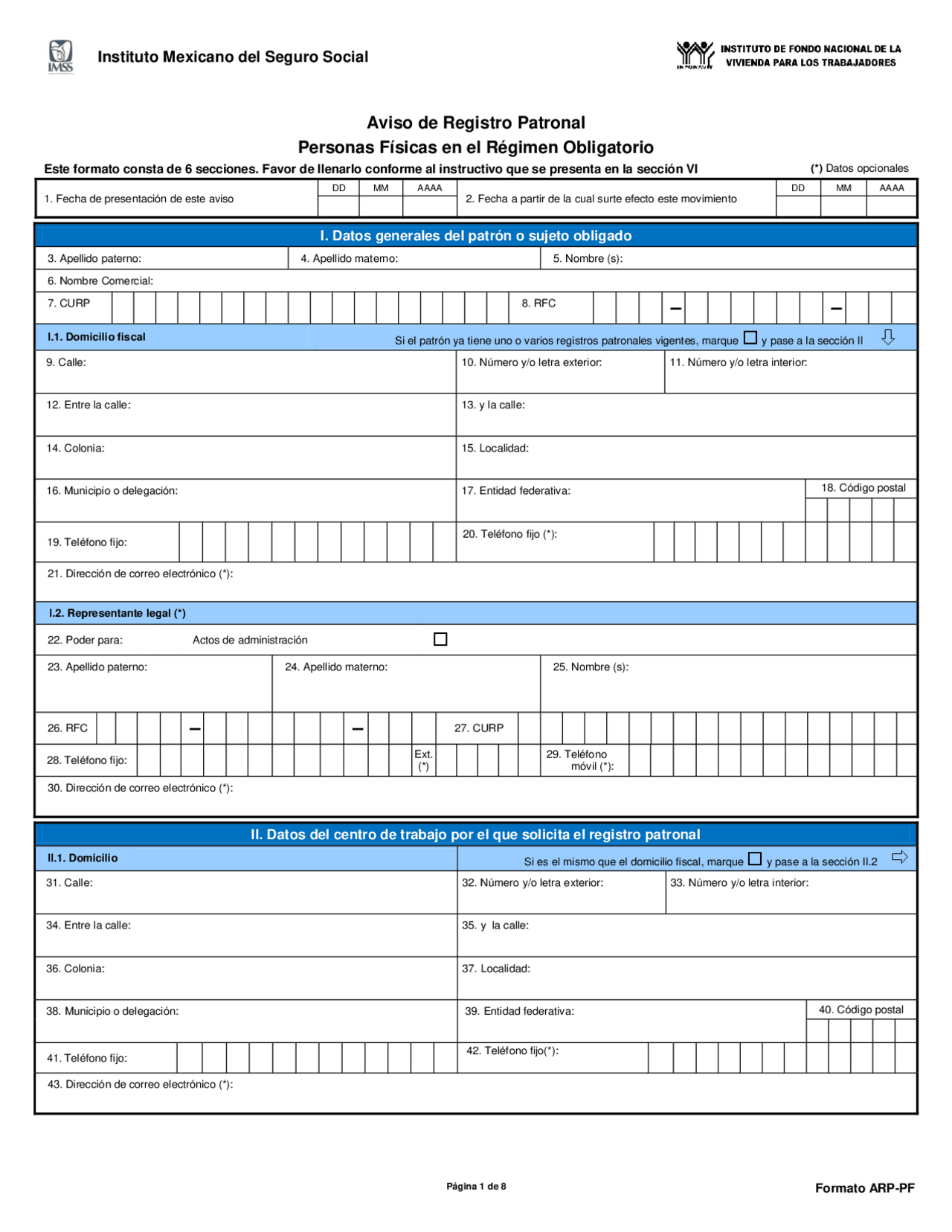 formato para alta en el imss | Ejercicios de Derecho Laboral | Docsity