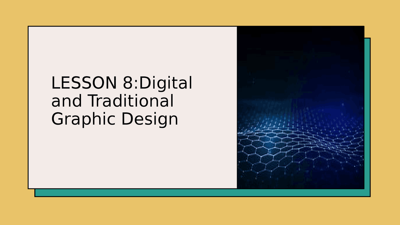 Traditional and Graphic Design PowerPoint Presentation | Slides Graphic ...