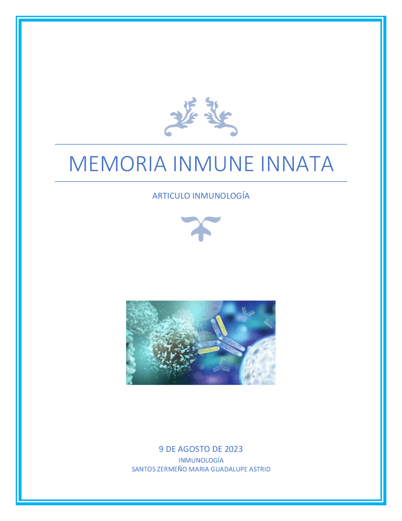 Memoria Inmunitaria Innata: Tipos, Características y Consecuencias | Esquemas y mapas ...