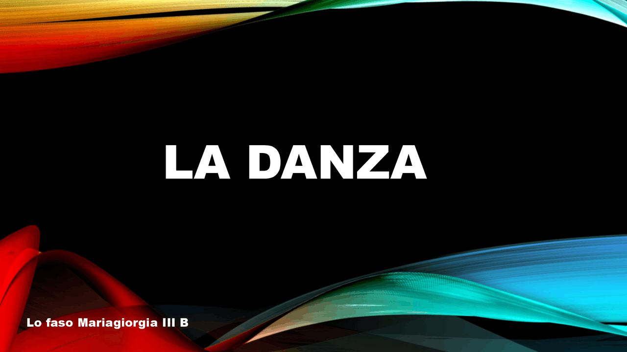 Tesina sulla danza: storia, scienze, arte e musica | Schemi e mappe ...