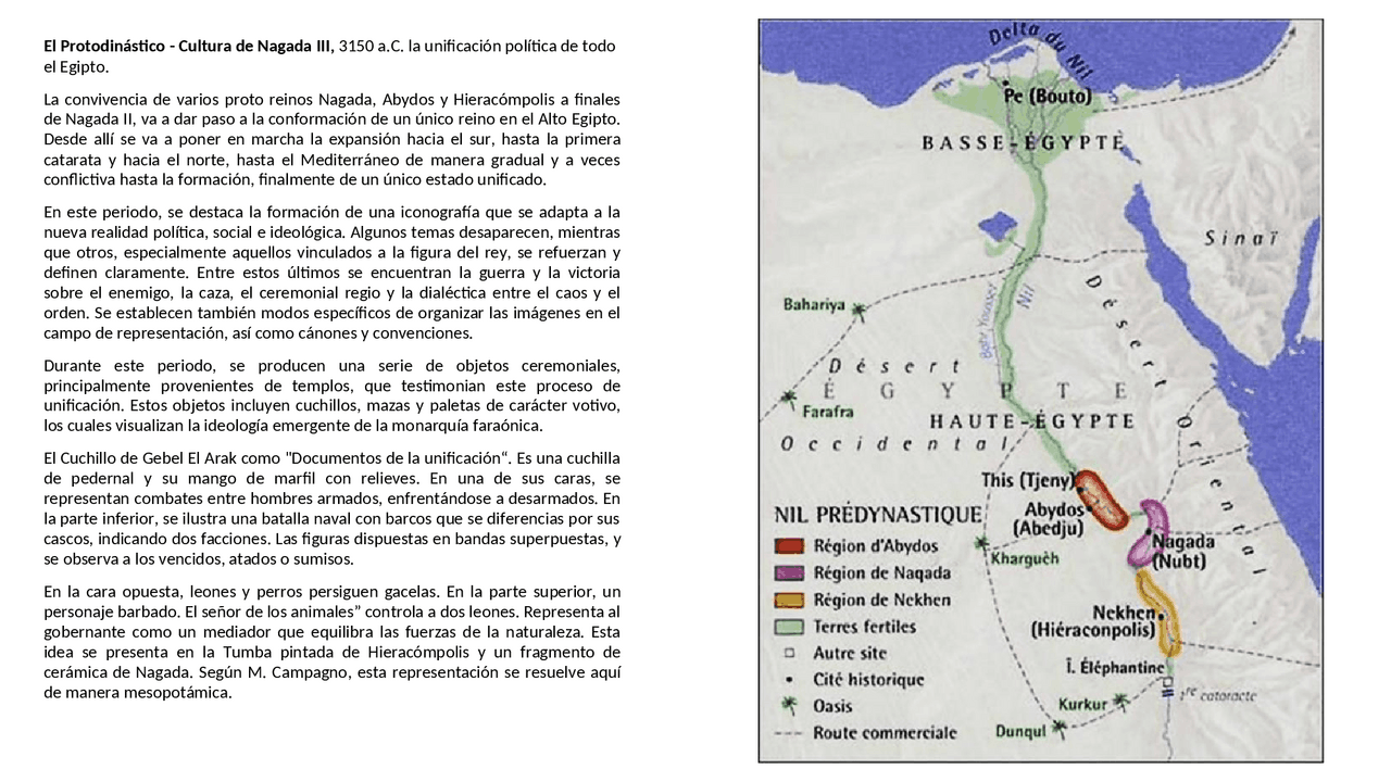 El Protodinástico: Cultura de Nagada III y la Unificación Política de ...